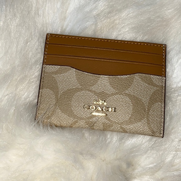 Coach | Accessories | Coach Card Case In Signature Canvas | Poshmark